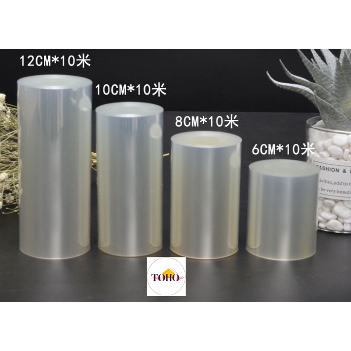 （Thicker）10 meter Plastic transparent mousse cake wrapping Surrounding ...