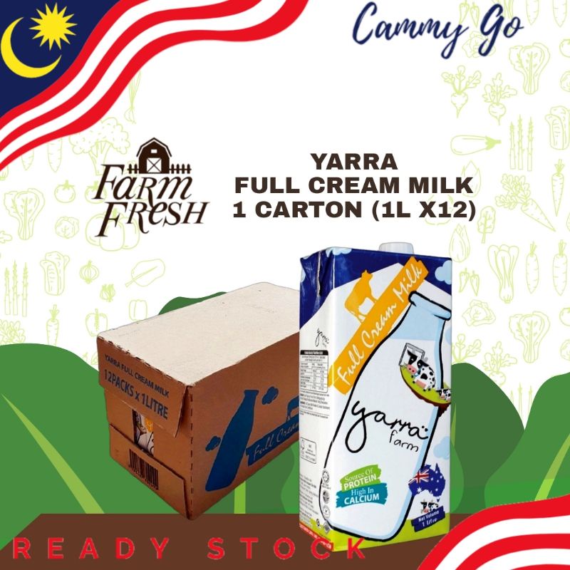 SUSU YARA UHT FULL CREAM ( 1L X 12 ) | Shopee Malaysia