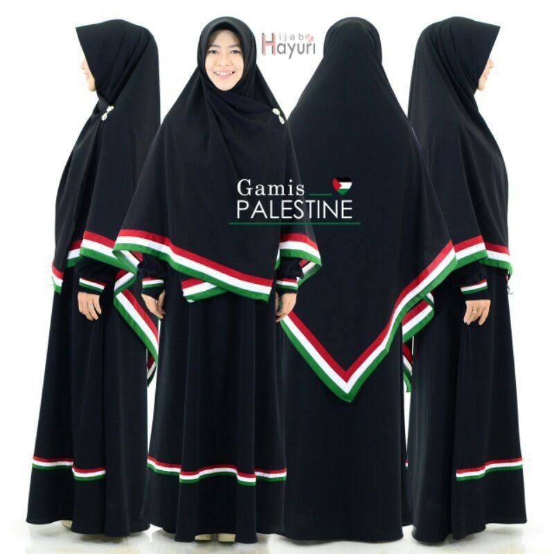 Palestinian GAMIS SET HIJAB+ORIGINAL BANDANA Veil | Shopee Malaysia