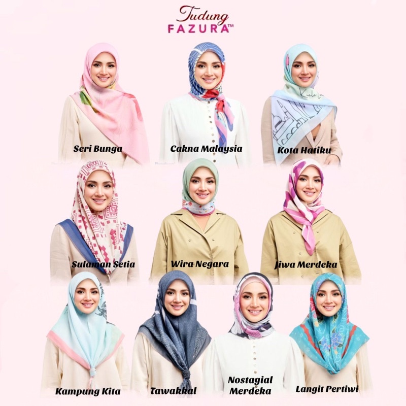 READY STOCK Tudung Fazura Edisi Merdeka | Shopee Malaysia
