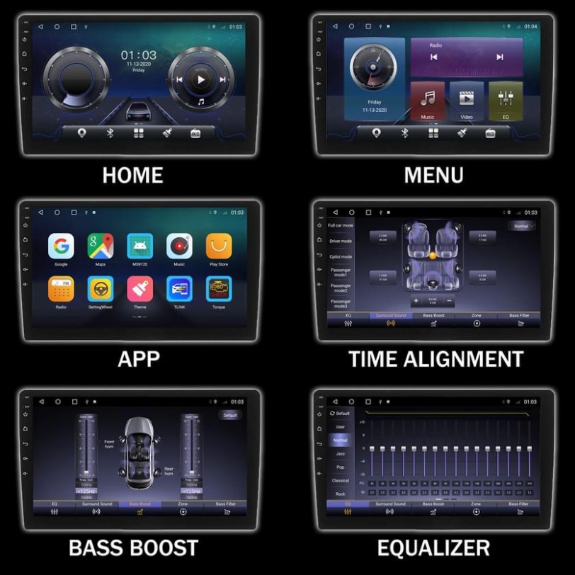 ISSOTTA 8+8 CORE 8GB RAM 128 ROM ANDROID CAR PLAYER /BUILT IN DSP SOUND ...