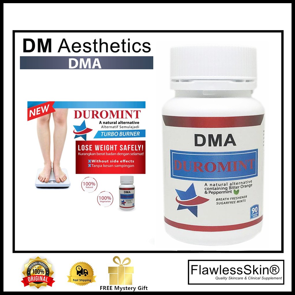 DM Aesthetics Duromint (90 Capsules) Fat Burner Lose Weight DMA Hair ...