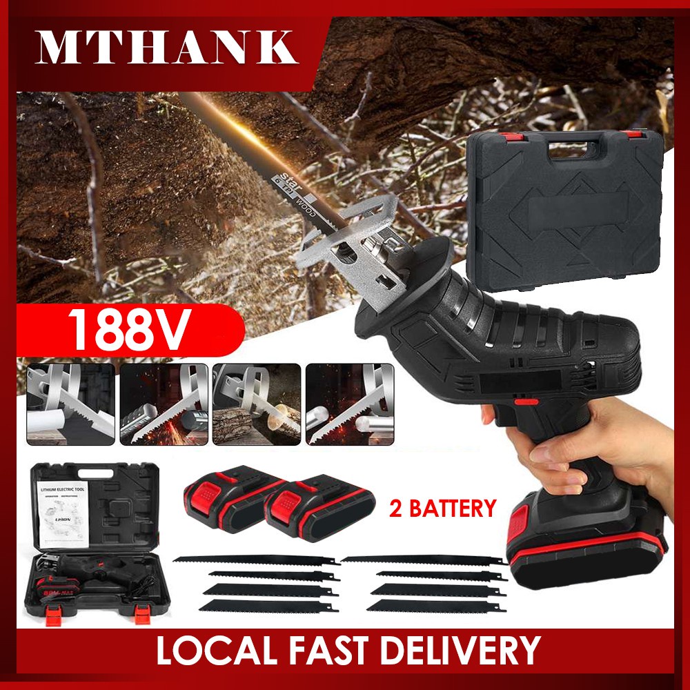 88V Cordless Electric Saw Reciprocating Saw Metal Wood Cutting Machine ...