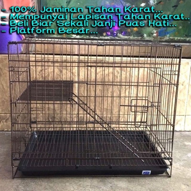 BMF ♡ PELAPIK LEBAR Sangkar Kucing Murah 1 Tingkat (BESI KUKUH) / 1 ...