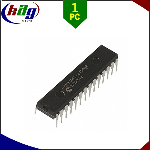 Mcp23017 E Sp Dip 28 16 Bit I O Expander With I2c Interface Ic Shopee Malaysia