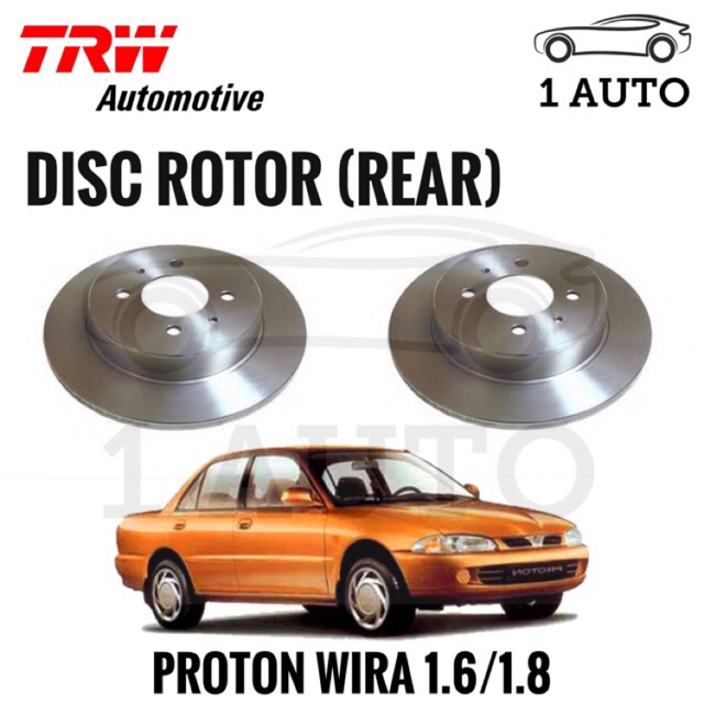 (LIMITED PROMO) TRW REAR BELAKANG DISC ROTOR for PROTON WIRA 1.6 1.8 (1 ...