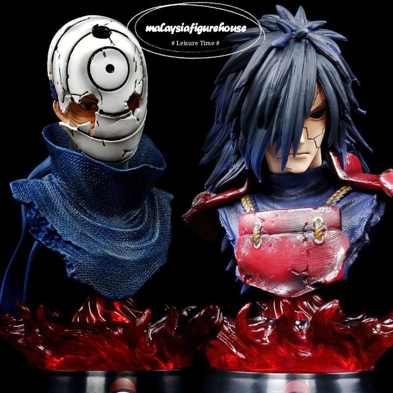 🔥READY STOCK🔥16CM NARUTO UCHIHA MADARA UCHIHA OBITO HALF BODY COPY ...