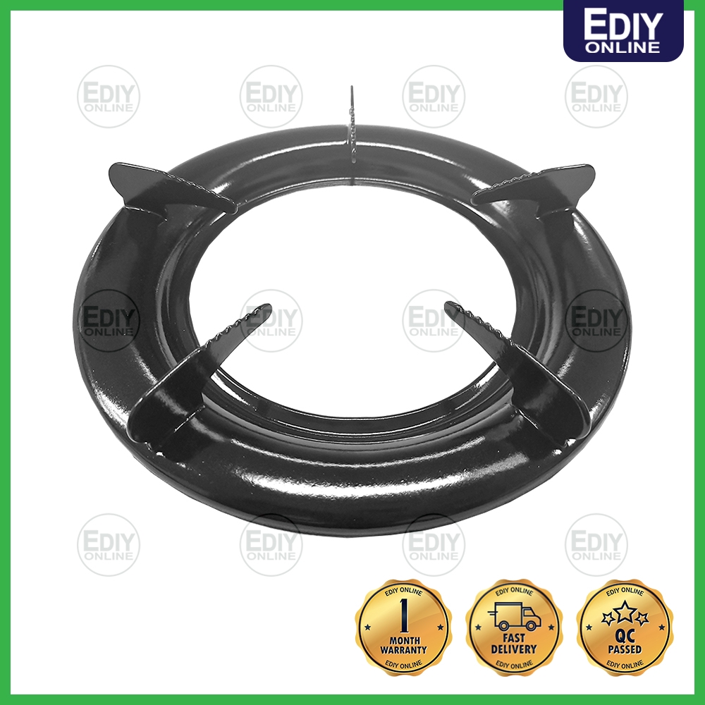 [ ROUND GAS STAND BLACK ] for gas cooker stove ( 1 Month Warranty ...