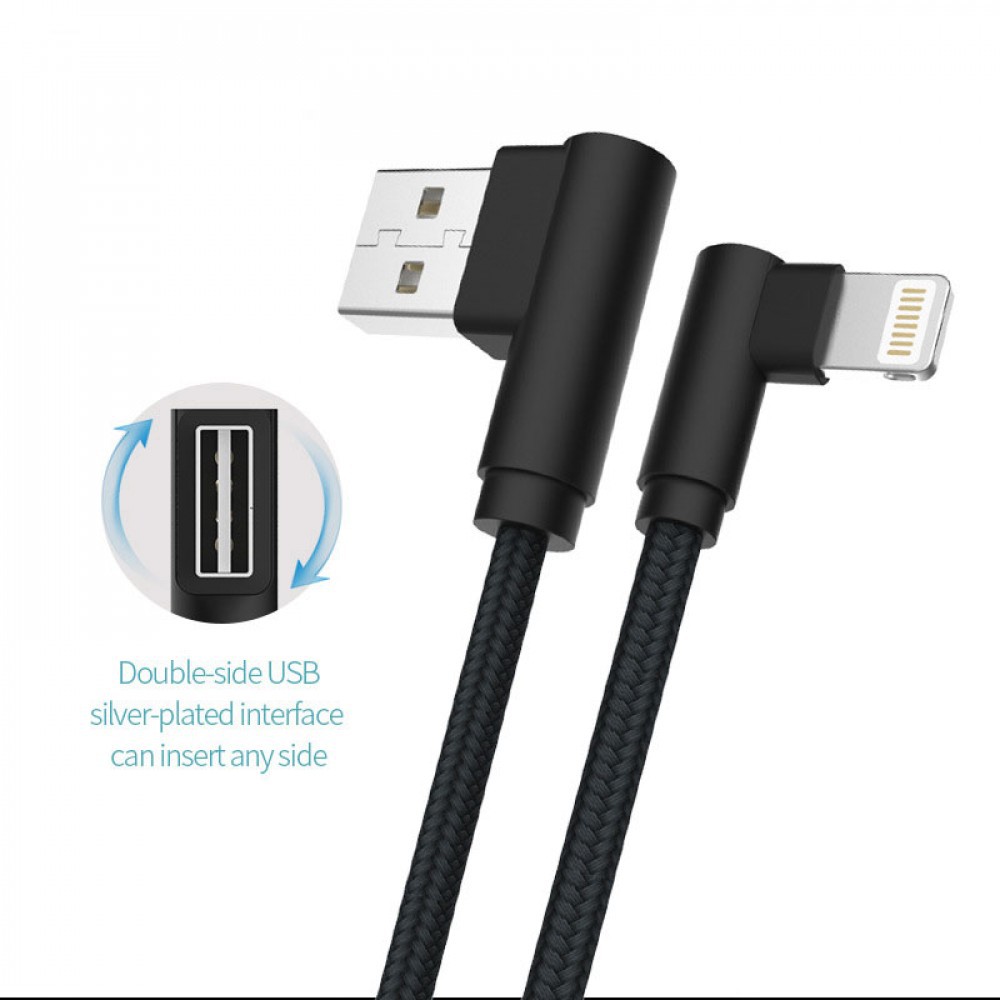 ORIGINAL Speed Charging 90 Degree L Shaped Fast Charging Cable 2.5A For ...