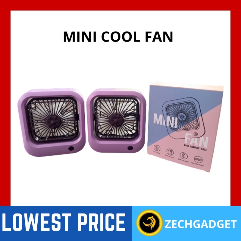 Mini Cool Fan (W1614A) Very Cool and Can Rotate | Shopee Malaysia