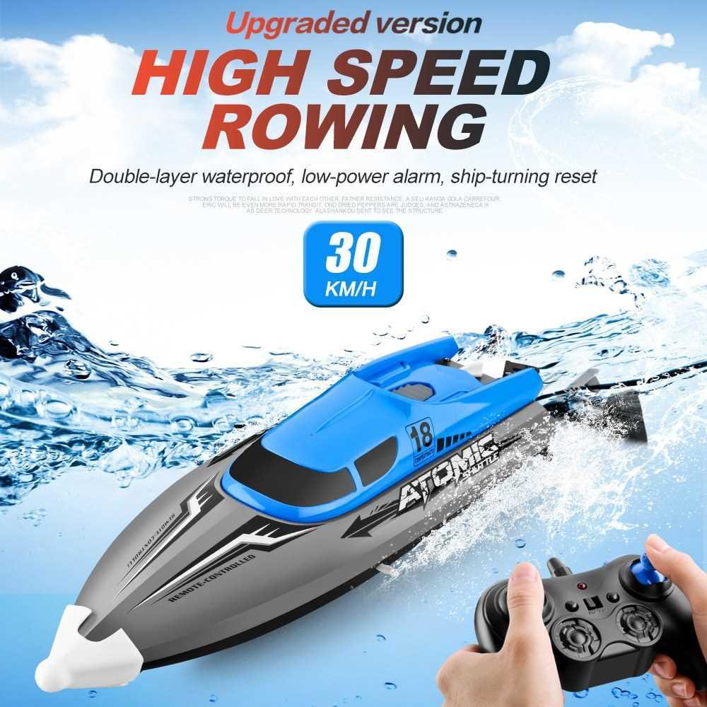 RC Boat Remote Control Boat 30KM/H High Speed IPV7 Waterproof 2.4GHz 4 ...