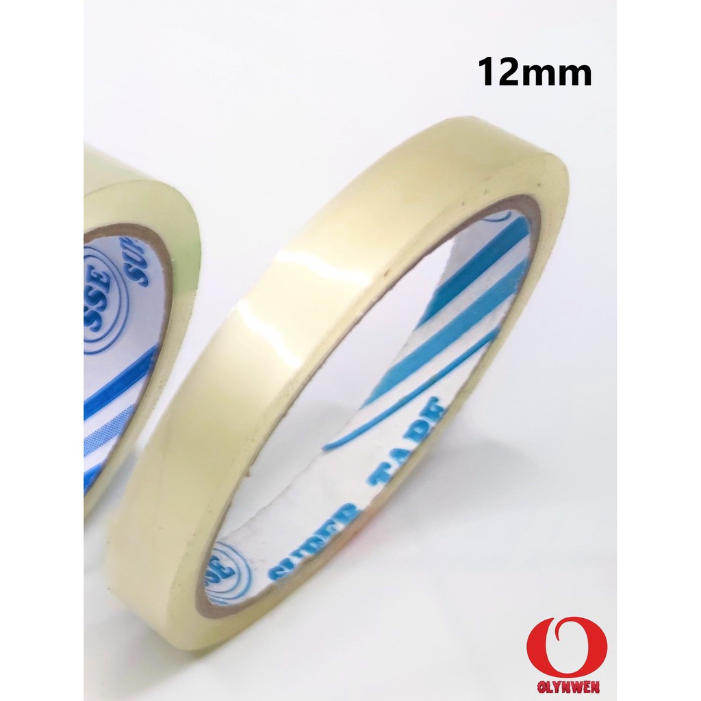 OPP tape stationary 50yards tape Adhesive Transparent 12mm 18mm 24mm ...