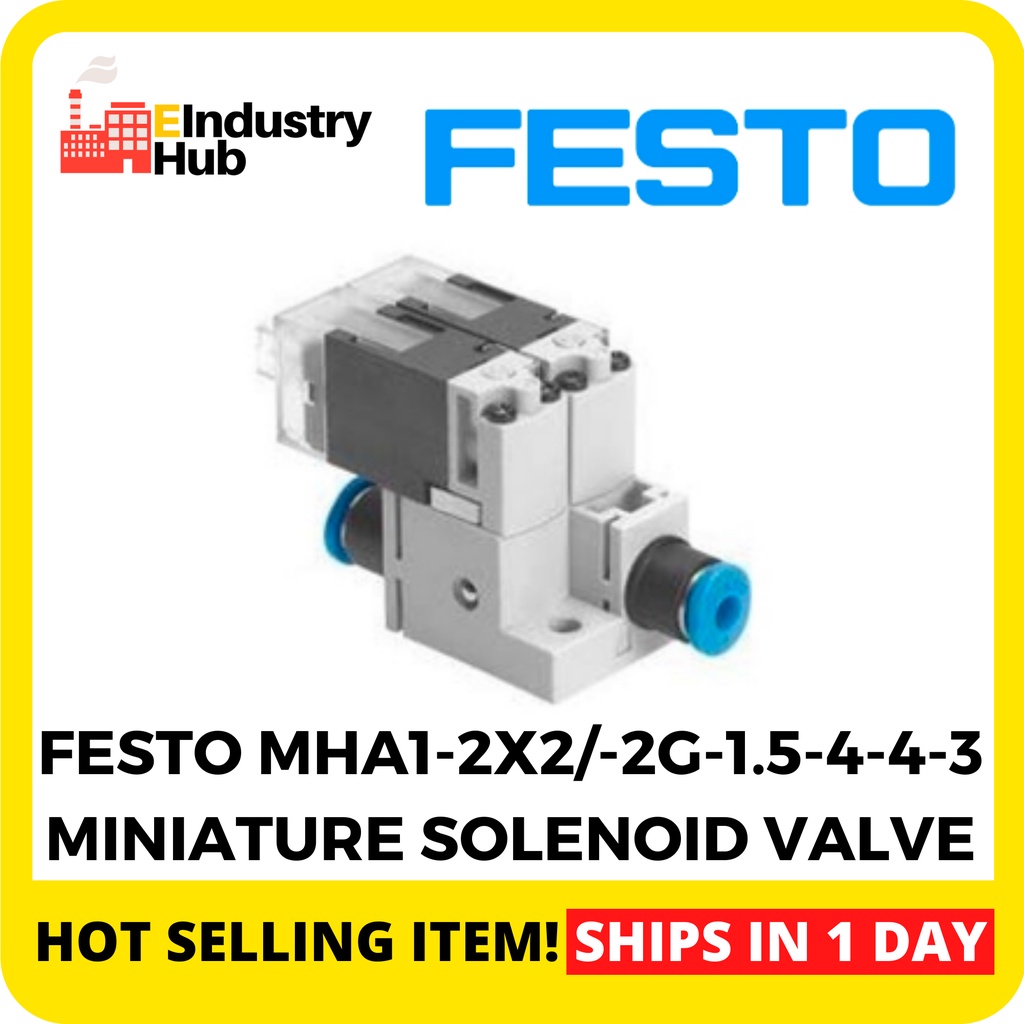 FESTO MHA1-2X2/-2G-1.5-4-4-3 Miniature Solenoid Valve | Shopee Malaysia