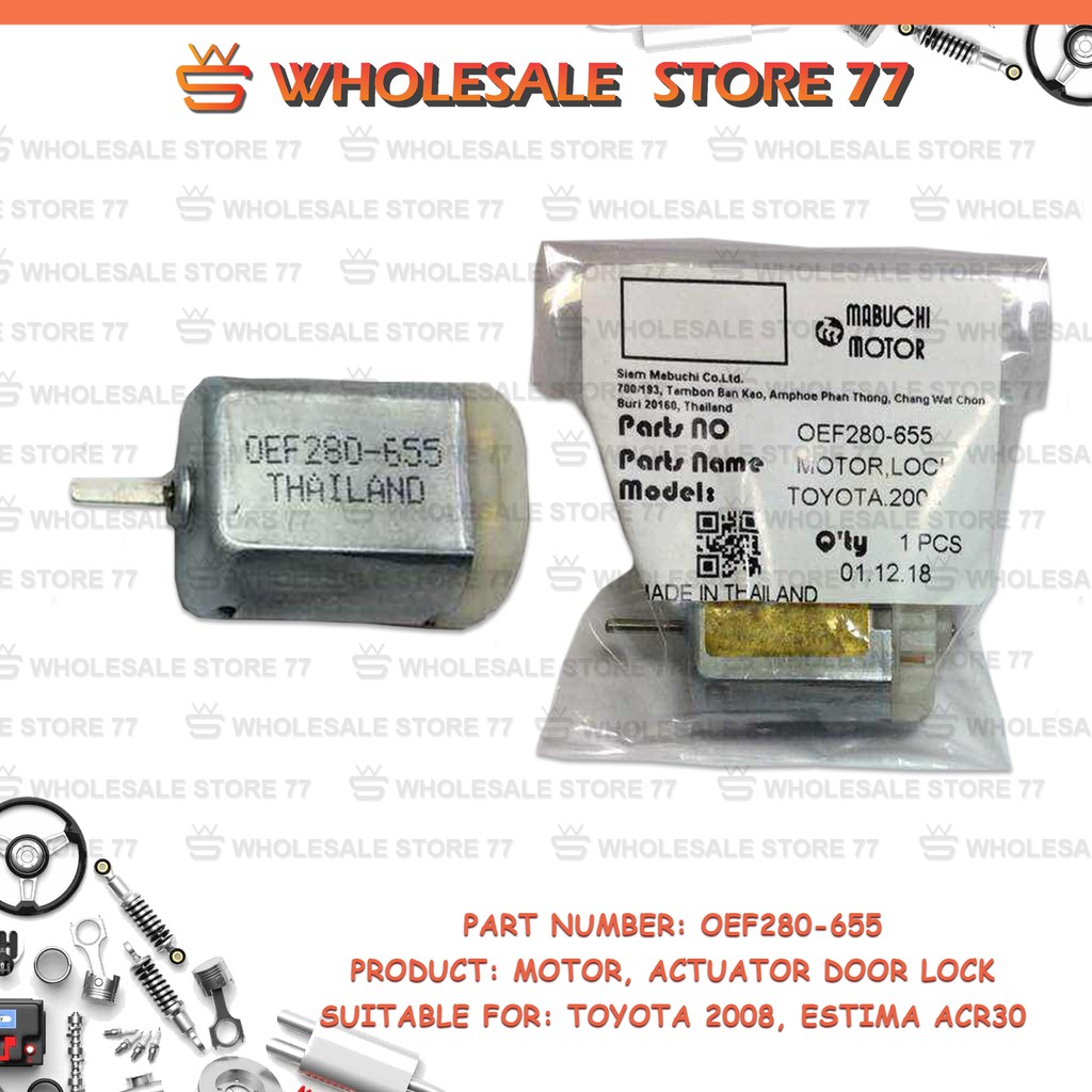 Motor, Actuator Door Lock INNER HANDLE Toyota 2008, Estima Acr30 ...