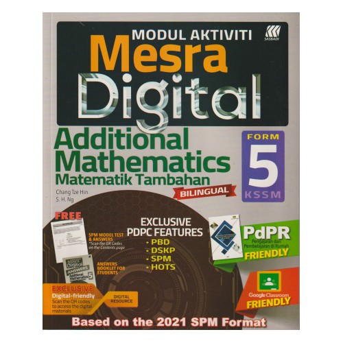 Modul Aktiviti Mesra Digital Additional Mathematics Form 5 | Shopee ...