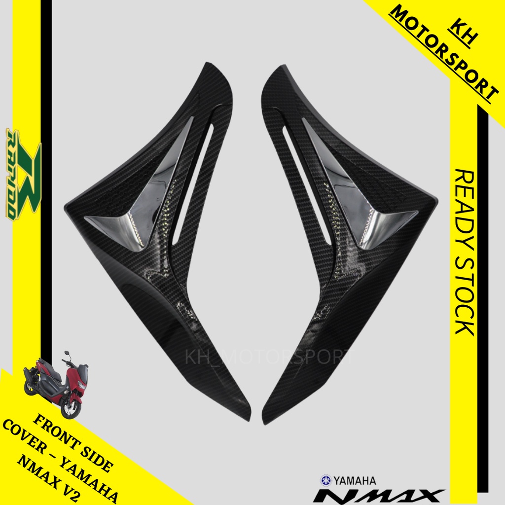 RAPIDO YAMAHA NMAX V2 CARBON FRONT SIDE COVER | Shopee Malaysia