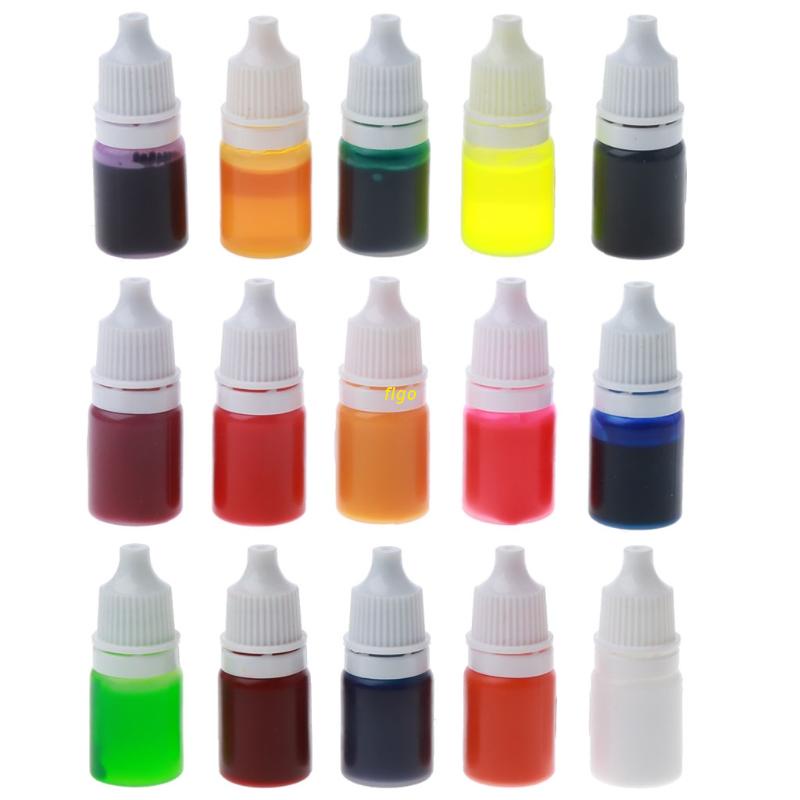 flgo Epoxy Resin Pigment 15 Color Liquid Highly Concentrated Epoxy ...