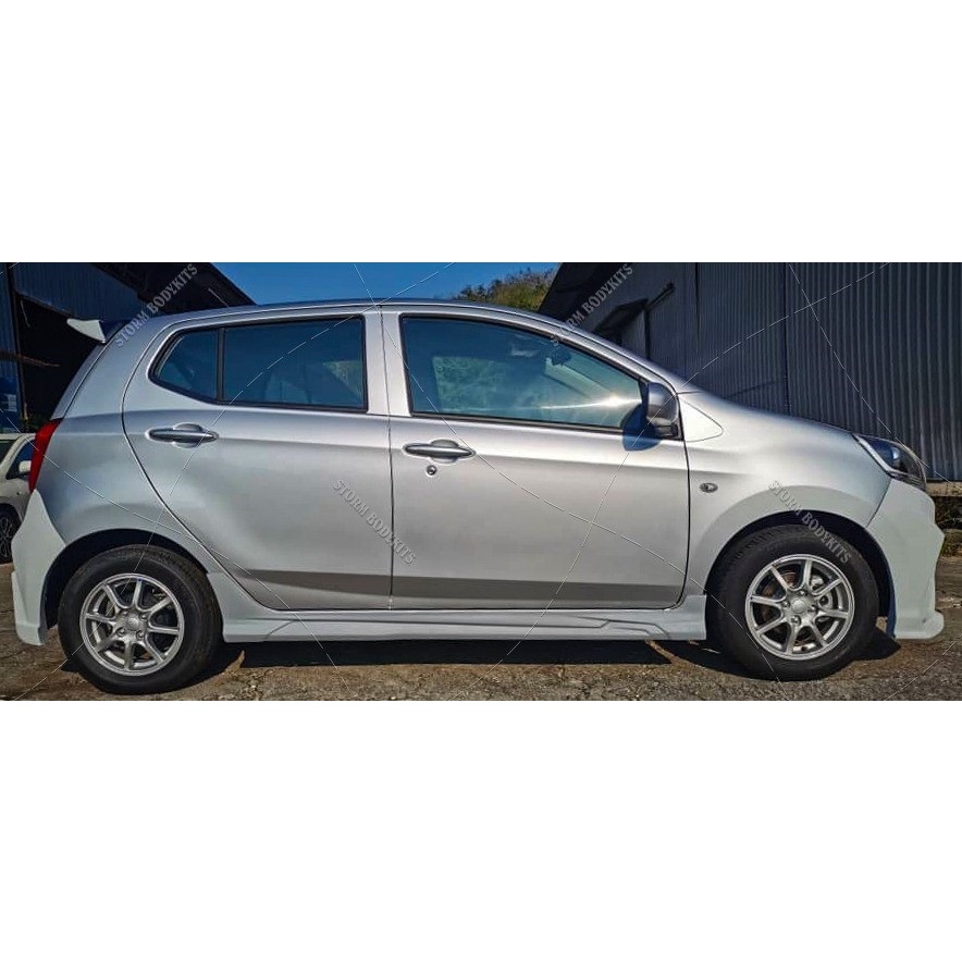 **PERODUA AXIA 2014 - 2022 ( GT ) SIDE SKIRT - PU | Shopee Malaysia