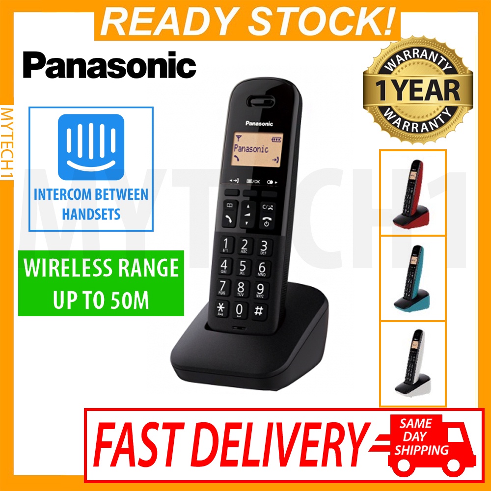 Panasonic Cordless Telephone KX-TGB31 Single SET Telephone Kordless Rumah atau Office | Shopee ...