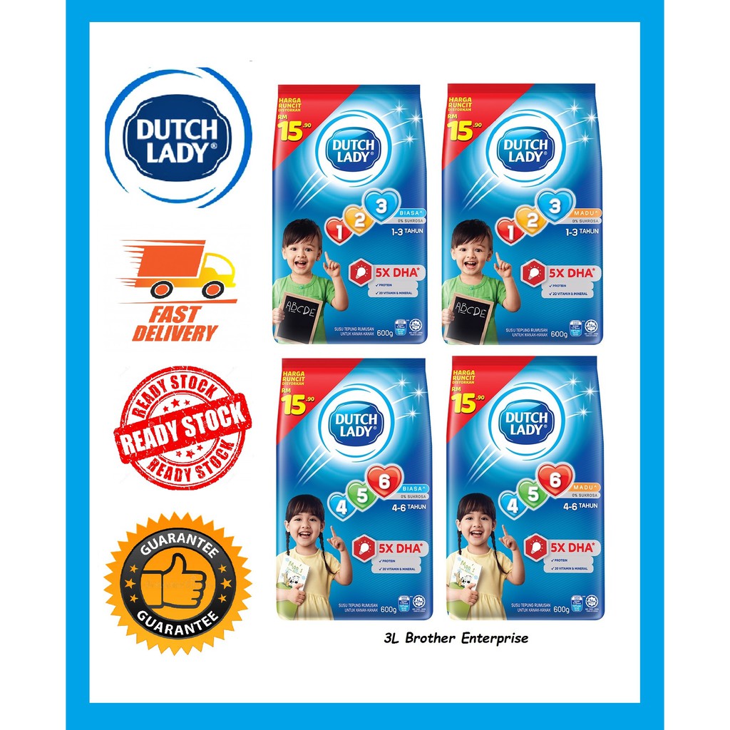 🔥Promotion🔥 Dutch lady milk powder 123&456 Biasa/madu 550g | Shopee Malaysia