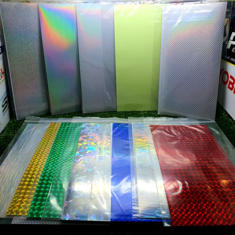 Laser Sticker Jig Sticker Sisik Ikan Sticker Fish Scales Pelekat Sisik ...