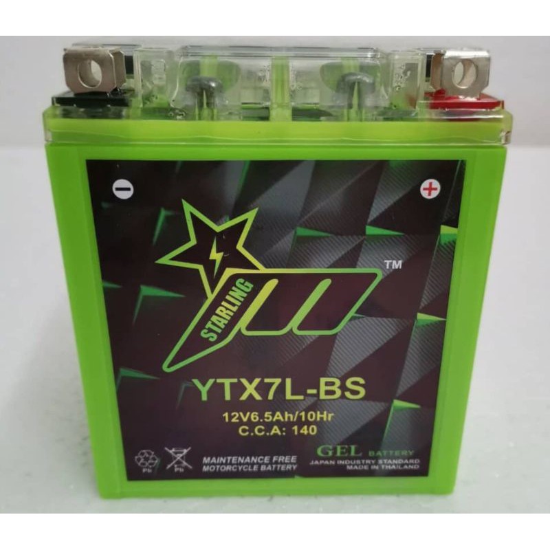 ⚠️YTX7L⚠️STARLING M YTX7L-BS MOTORCYCLE GEL BATTERY FOR R25 / BENELLI RFS150 / CBR150 / CBR250 ...