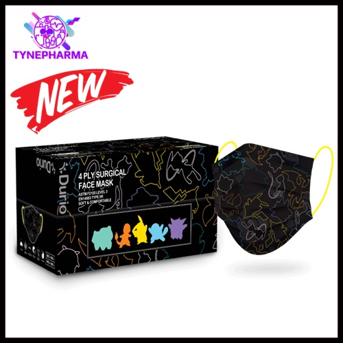 [NEW]DURIO ADULT 4PLY MASK POKEMON DARKEN FORCE VER-(40 pcs) | Shopee ...