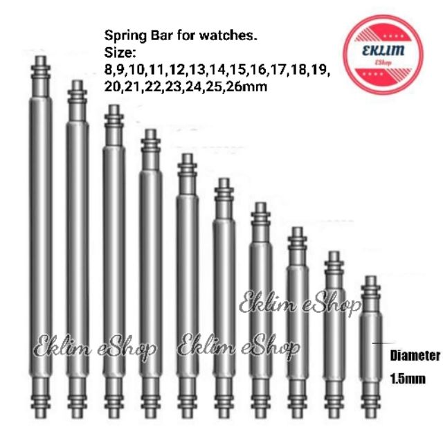 High Quality Spring Bar Set (2pcs) | Shopee Malaysia