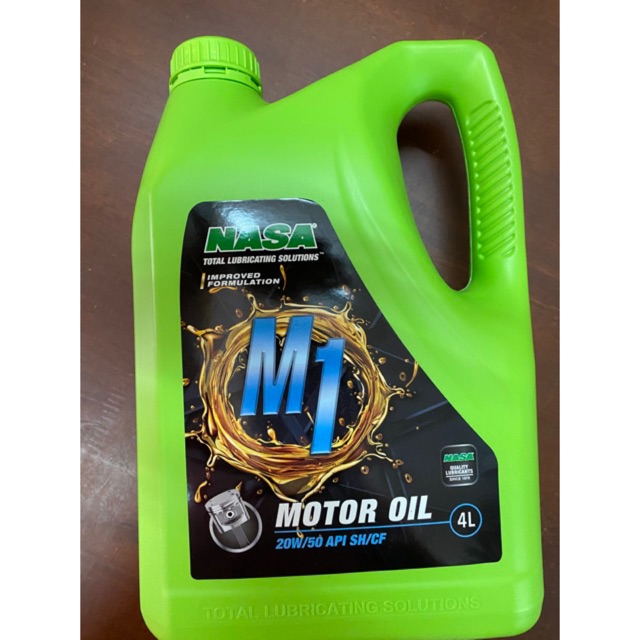NASA M1 MOTOR OIL 20W50 4L | Shopee Malaysia