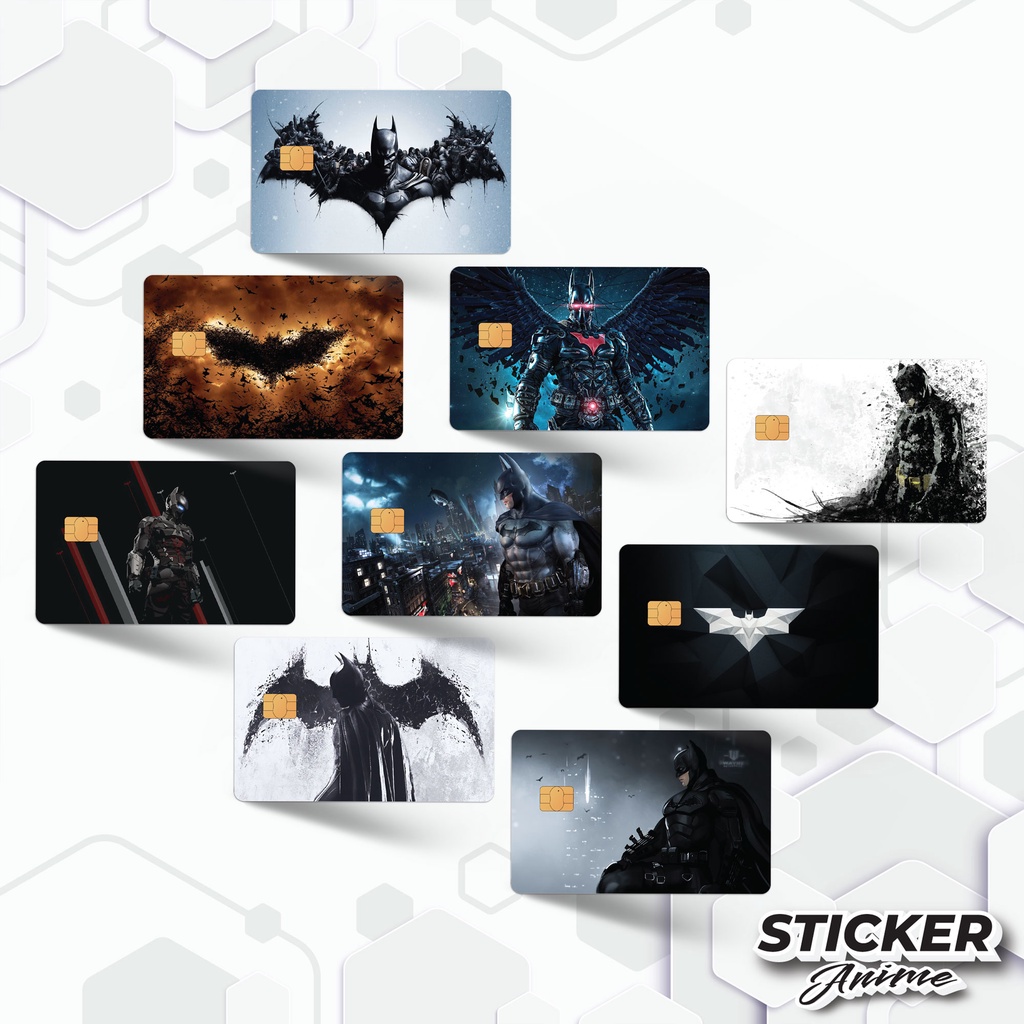 Sticker Anime Batman Stiker Card Cover ATM Bank Debit Credit Access ...