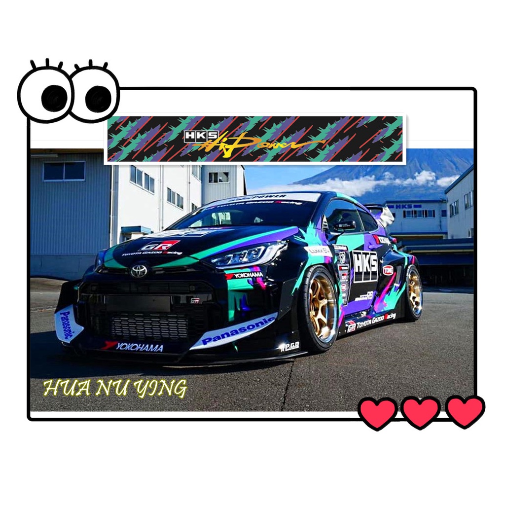 HKS WINDSHIELD STICKER Car Sticker HKS Vios Civic City Myvi Passo ...