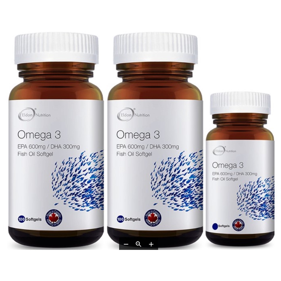 ELDON Omega-3 Fish Oil Softgel (100's/ 200's+30's) - [EXP: 11/2026] - High Strength EPA 600mg ...