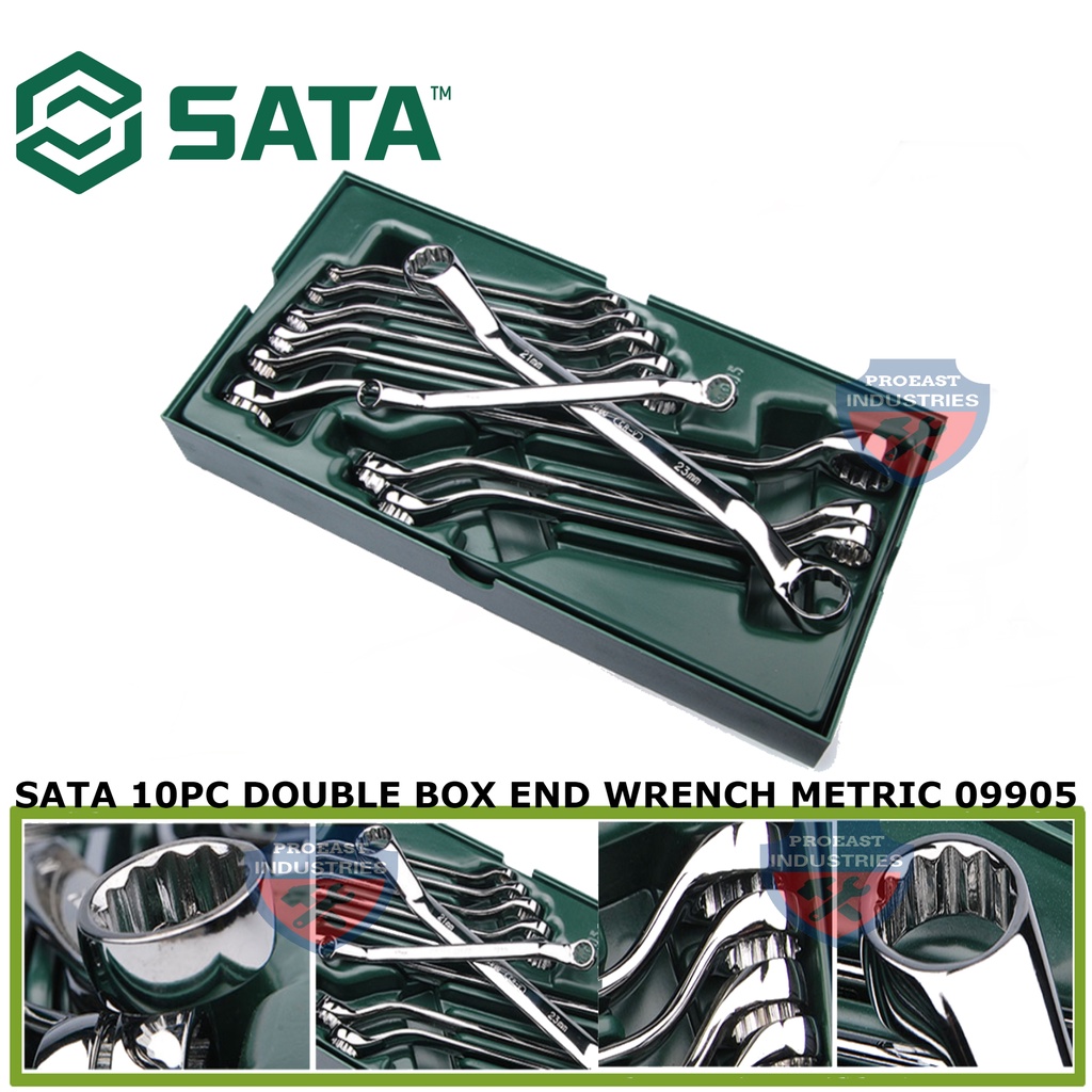 SATA 09905 10pc double box end wrench metric | Shopee Malaysia