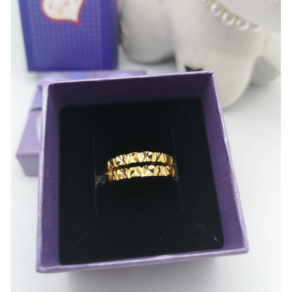 💥readystock💥 Emas Korea Cincin Dewasa Gold Plated Rings | Shopee Malaysia
