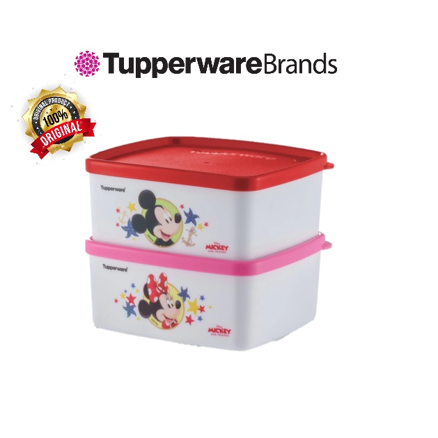 Tupperware Mickey & Minnie Snack Box | Shopee Malaysia
