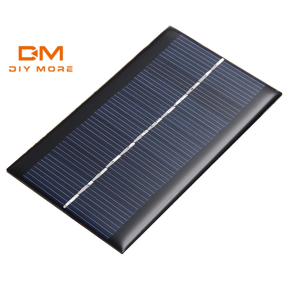 DIYMORE Solar Panel 0.5V 5V 6V 0.6/1/10W 100mA Epoxy Cell Photovoltaic ...