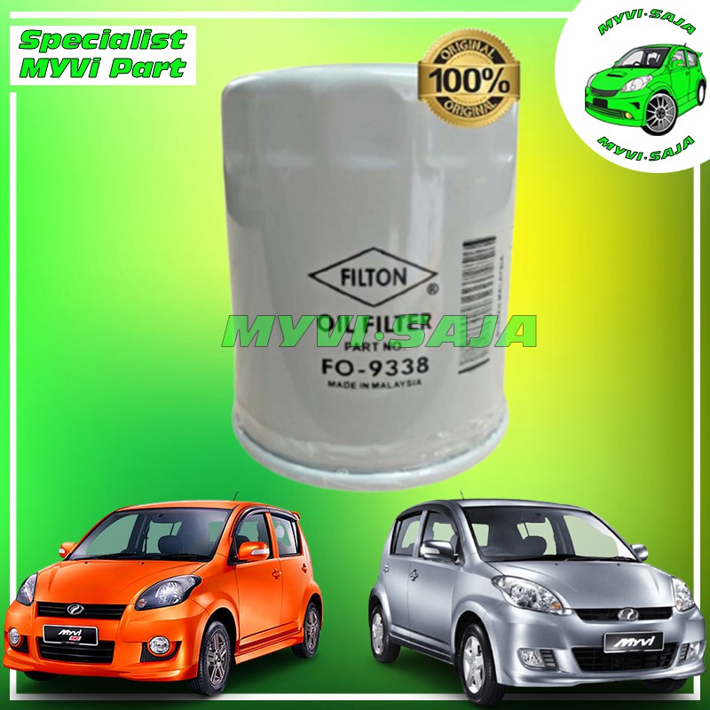 👍 FILTON 👍FO-9338 PERODUA Oil Filter - Kancil Kelisa Viva Myvi Alza Rusa Kenari ( FILTON FO ...