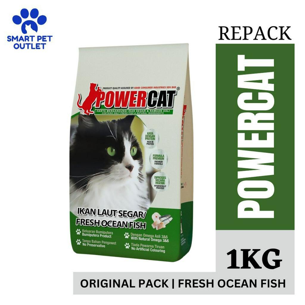Powercat Fresh Ocean Fish Repack 1KG Original Powercat Dry Cat Food ...