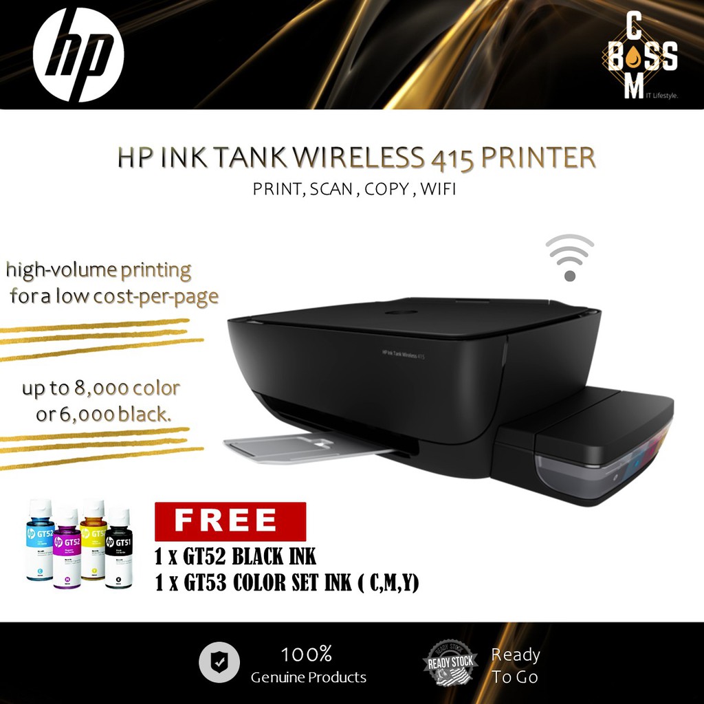 *LIMITED* HP INK TANK WIRELESS 415 PRINTER ( PRINT, SCAN , COPY , WIFI ...