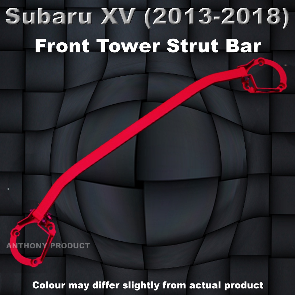 Subaru XV 2013-2018 Front Red Tower Strut Bar 2 Point Stabiliser Bar ...