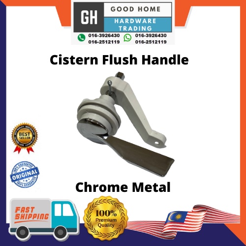 Low Level (Chrome Metal) Toilet Cistern Flush Handle | Shopee Malaysia