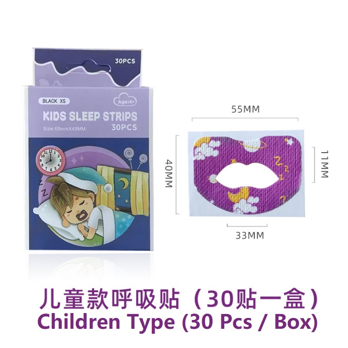 30pcs/Box Anti Snore Mouth Tape Suffocation Sleep Aid Nose Breath Train ...