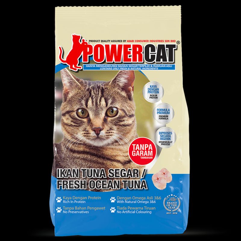 Powercat Tuna - Powercat Fresh Ocean Tuna - Makanan Kucing Powercat ...