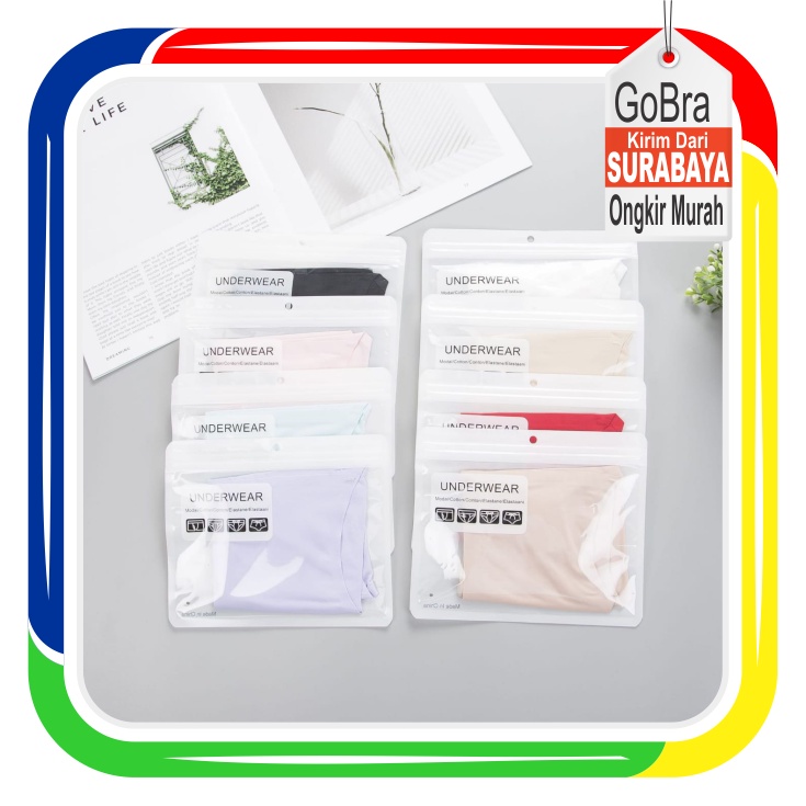Gobra PW077 Imported Women's Soft Seamless Packing Plastic CD Ice Silk Panties | Shopee Malaysia