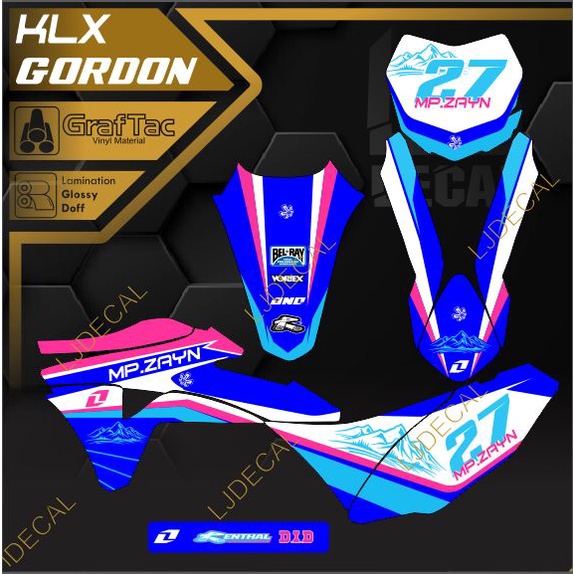 Custom Klx gordon and MX Full body decals | Shopee Malaysia