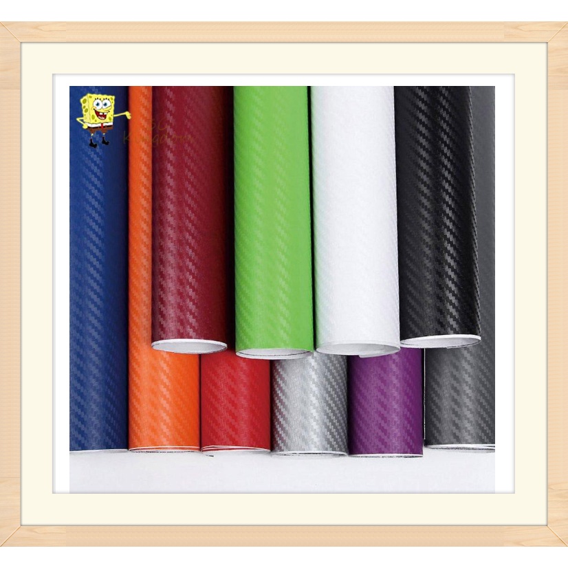 5D 6D High Glossy Shiny Carbon Fiber Wrap Film Car Sticker READYSTOCK ...