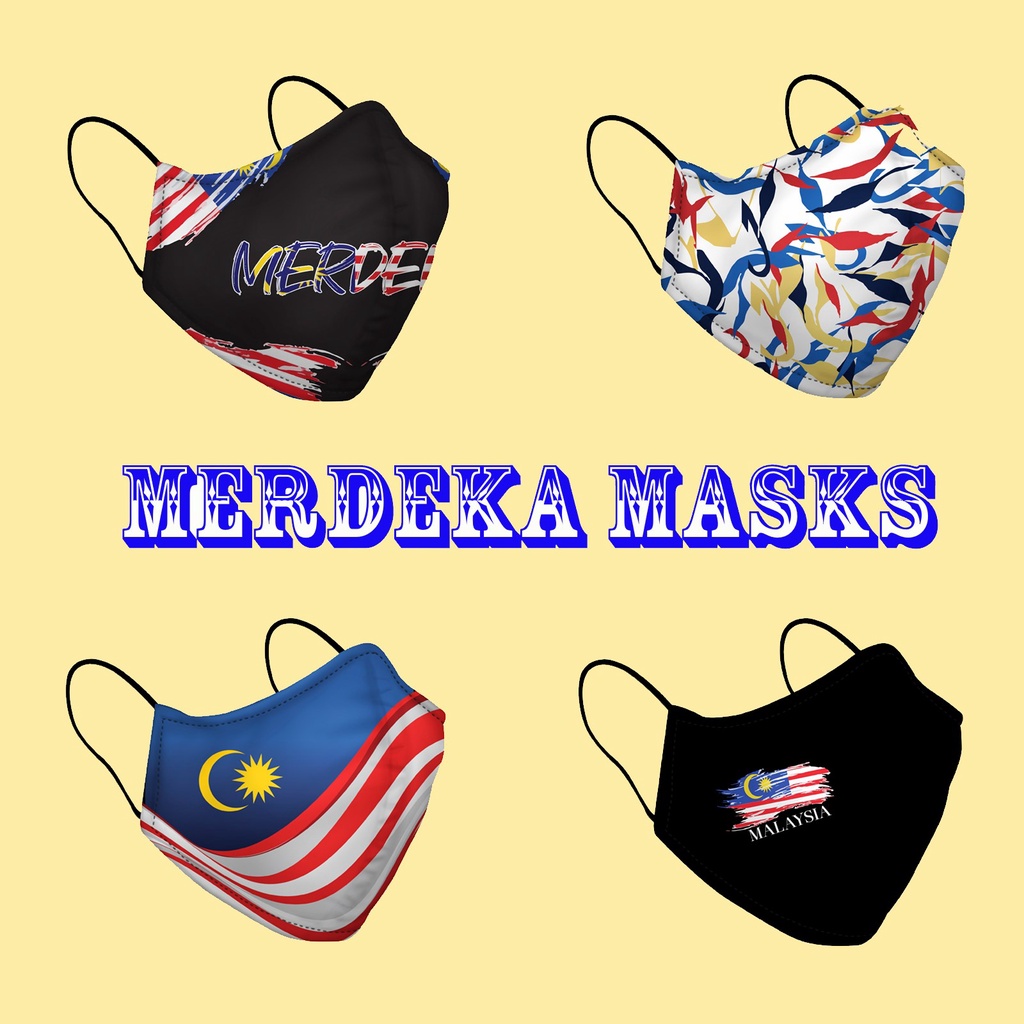 [Merdeka] [Mask] [Raya] Merdeka Mask / Merdeka Face Mask / Double Layer ...