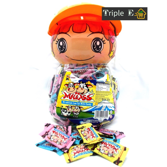 Milkiss Candy - Bottle (400Pcs) | Shopee Malaysia