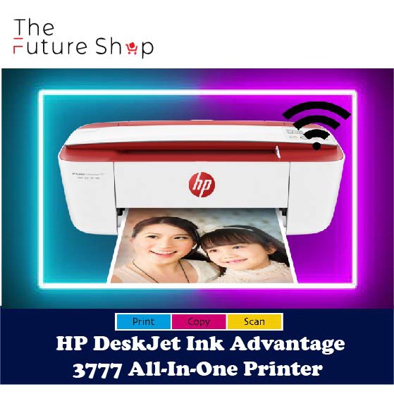 HP DeskJet Ink Advantage 3777 All-in-One Printer - Print/Scan/Copy ...