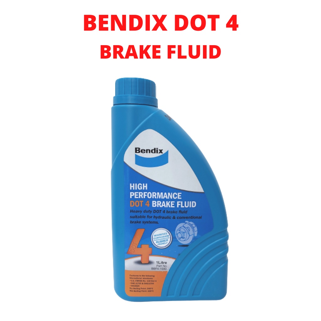 BENDIX PERFORMANCE DOT 4 BRAKE FLUID (BBF4-1000) 1 LITER | Shopee Malaysia
